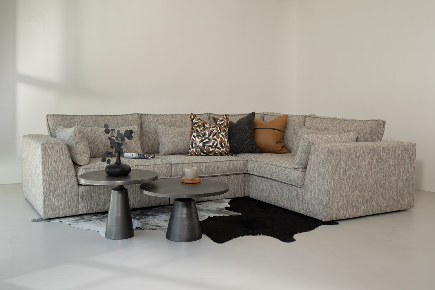 Galloway Modular - Corner Couch Set - Platinum | Cielo