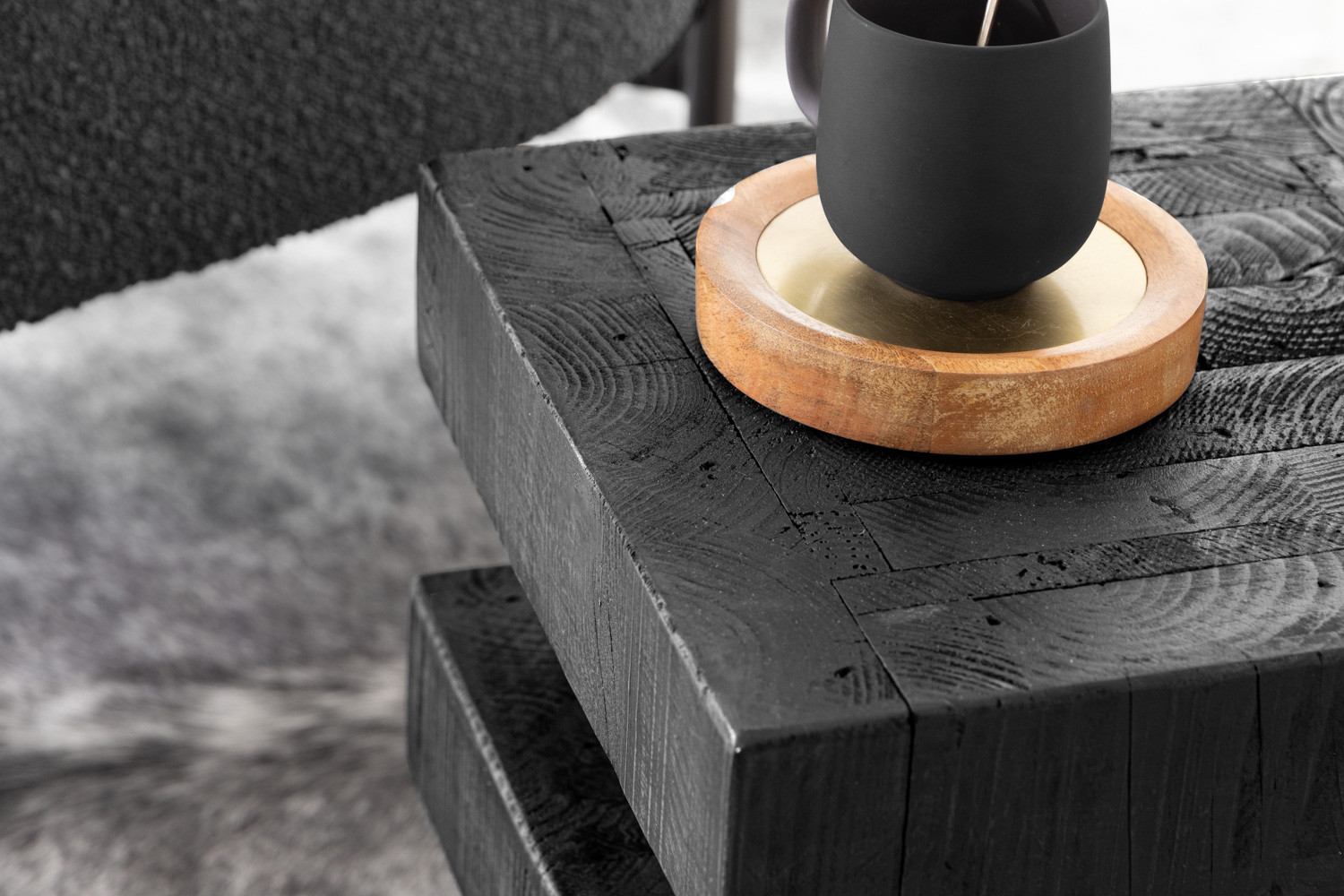 Machony Side Table - Black For Sale | Cielo