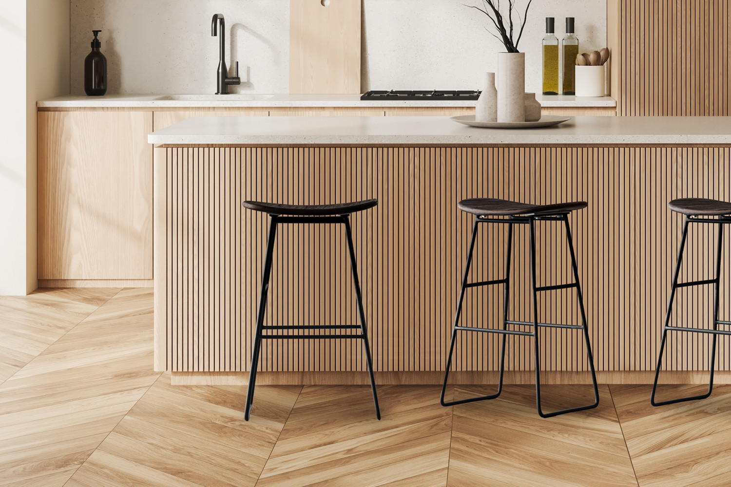 Darius Counter Bar Stool-Walnut | Cielo