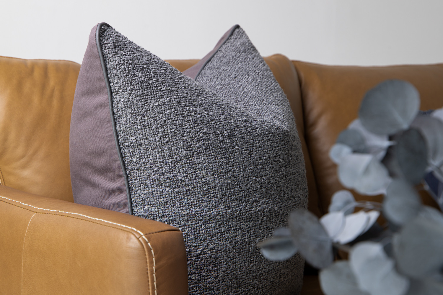Boulders Pewter - Duck Feather Scatter Cushion | Cielo