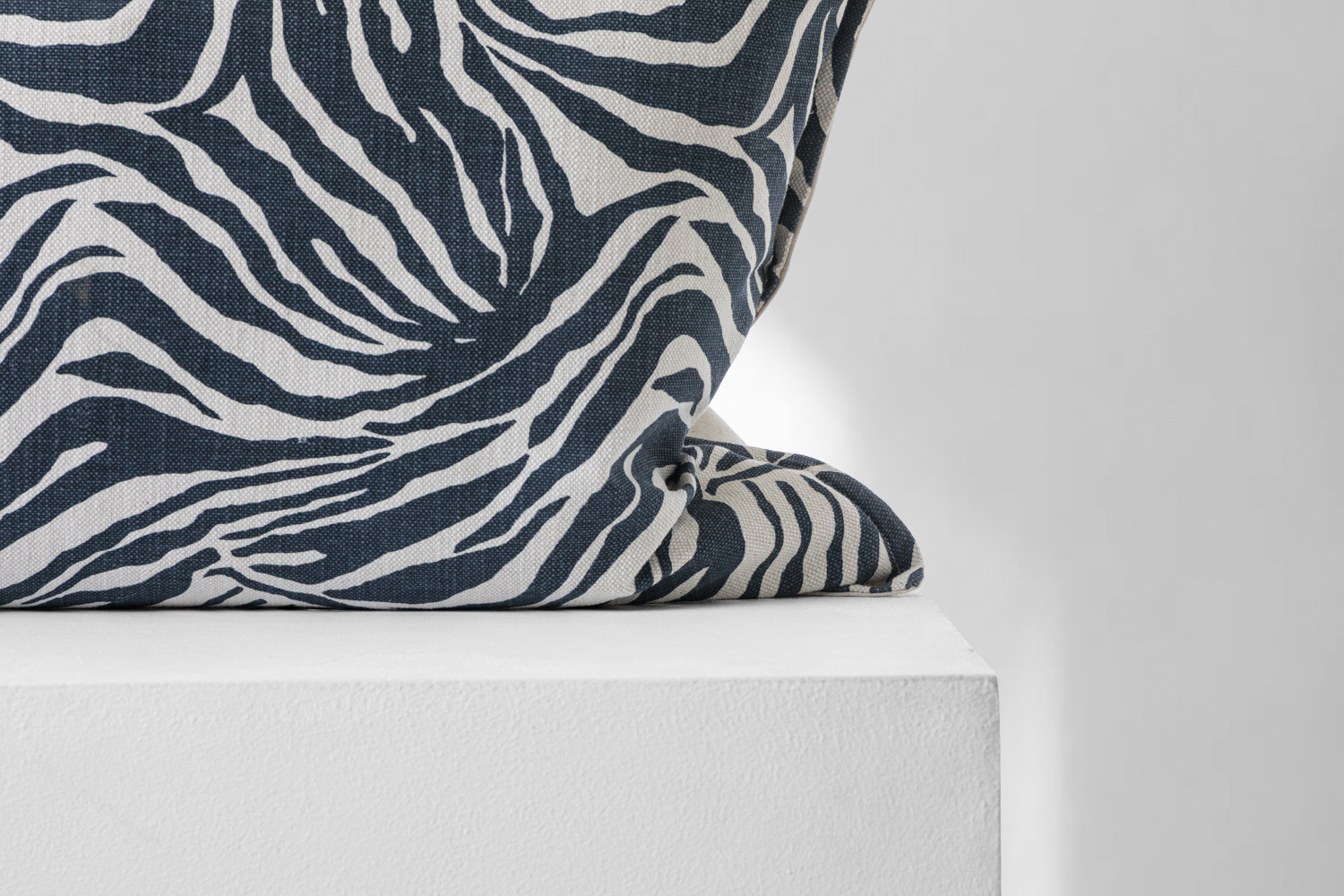 Tribal Zebra Indigo - Duck Feather Scatter Cushion | Cielo