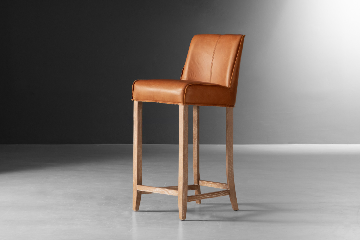 Holden Tall Leather Bar Chair | Cielo