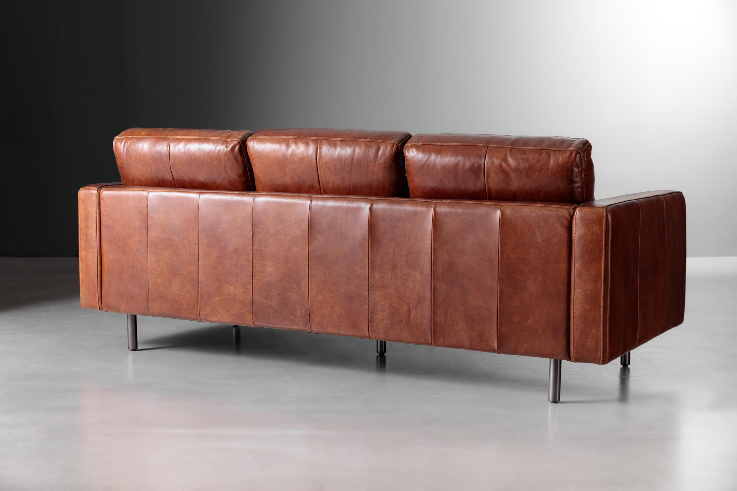 Walker 3-Seater Leather Couch - Mocha | Cielo