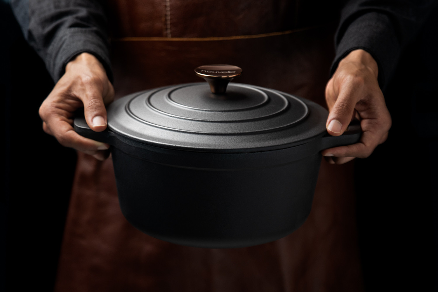 Nouvelle Cast Iron 8 Piece Cookware Set - Matte Black | Cielo