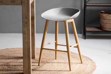 Hunter Counter Bar Stool - Light Grey | Cielo