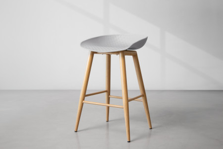 Hunter Counter Bar Stool - Light Grey | Cielo
