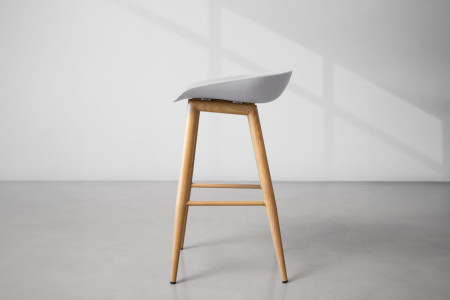 Hunter Counter Bar Stool - Light Grey | Cielo