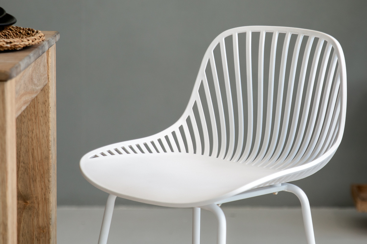 Yara Counter Bar Chair - White | Cielo