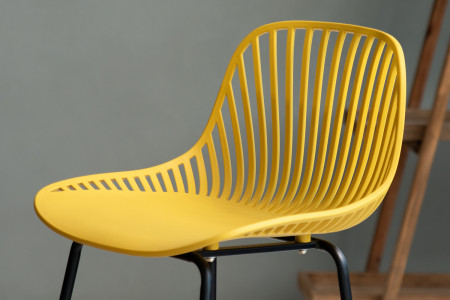 Yara Counter Bar Chair - Deep Mustard For Sale | Cielo