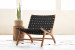 Camdyn Leather Chair - Black For Sale | Cielo