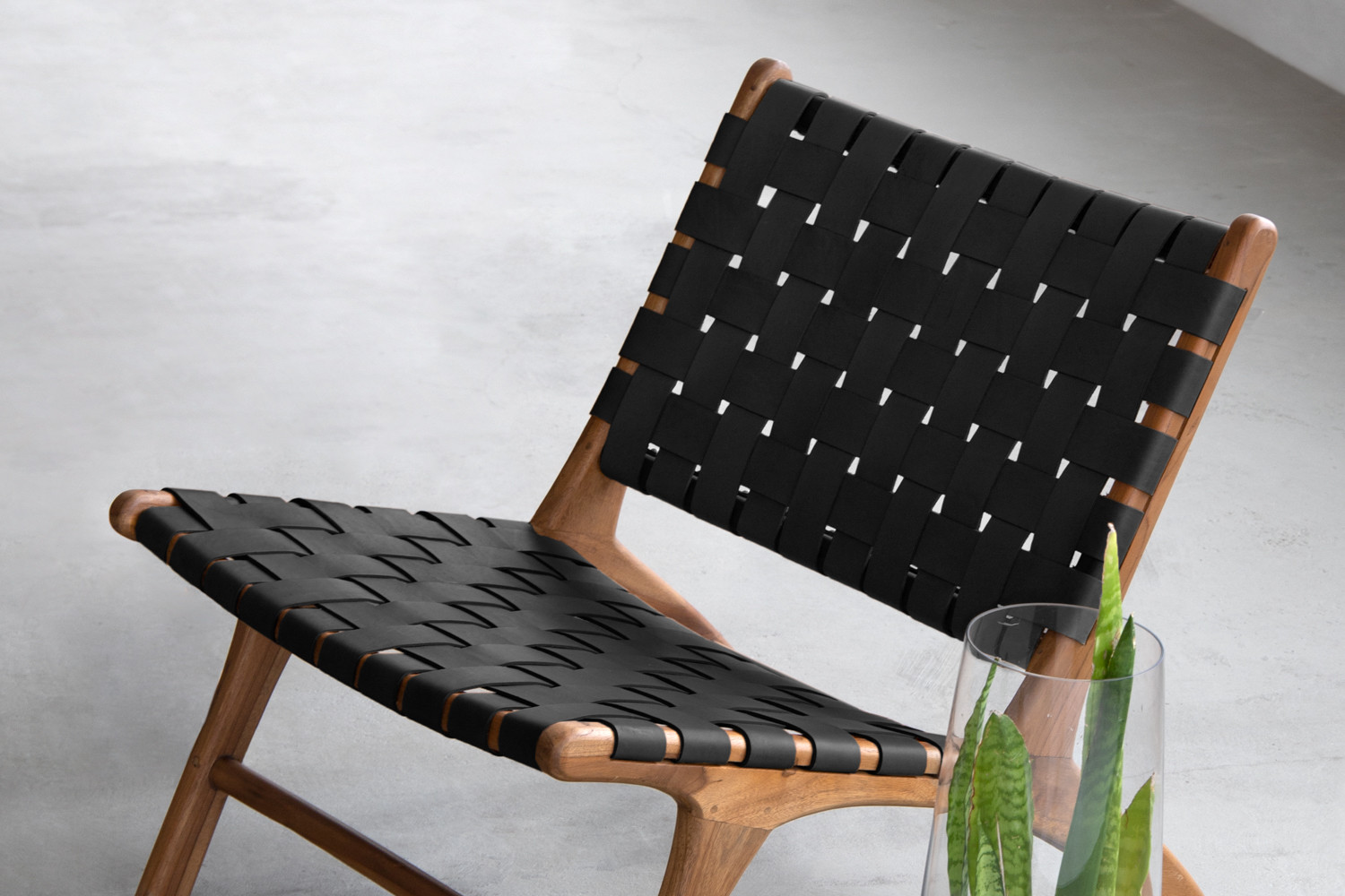 Camdyn Leather Chair - Black | Cielo
