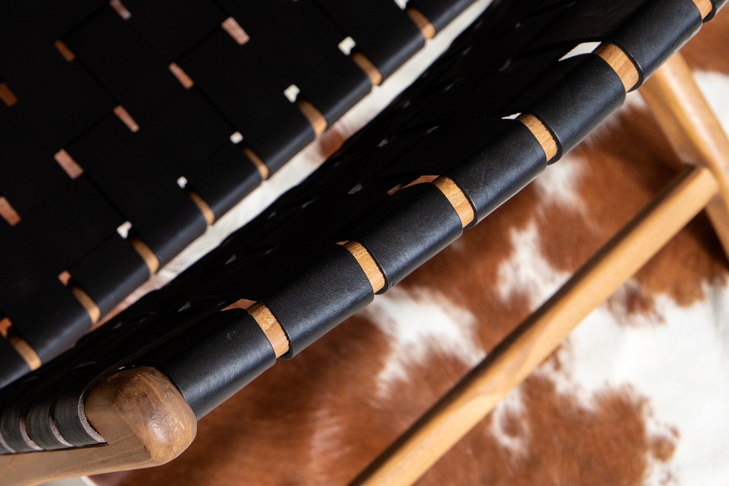 Camdyn Leather Chair - Black | Cielo