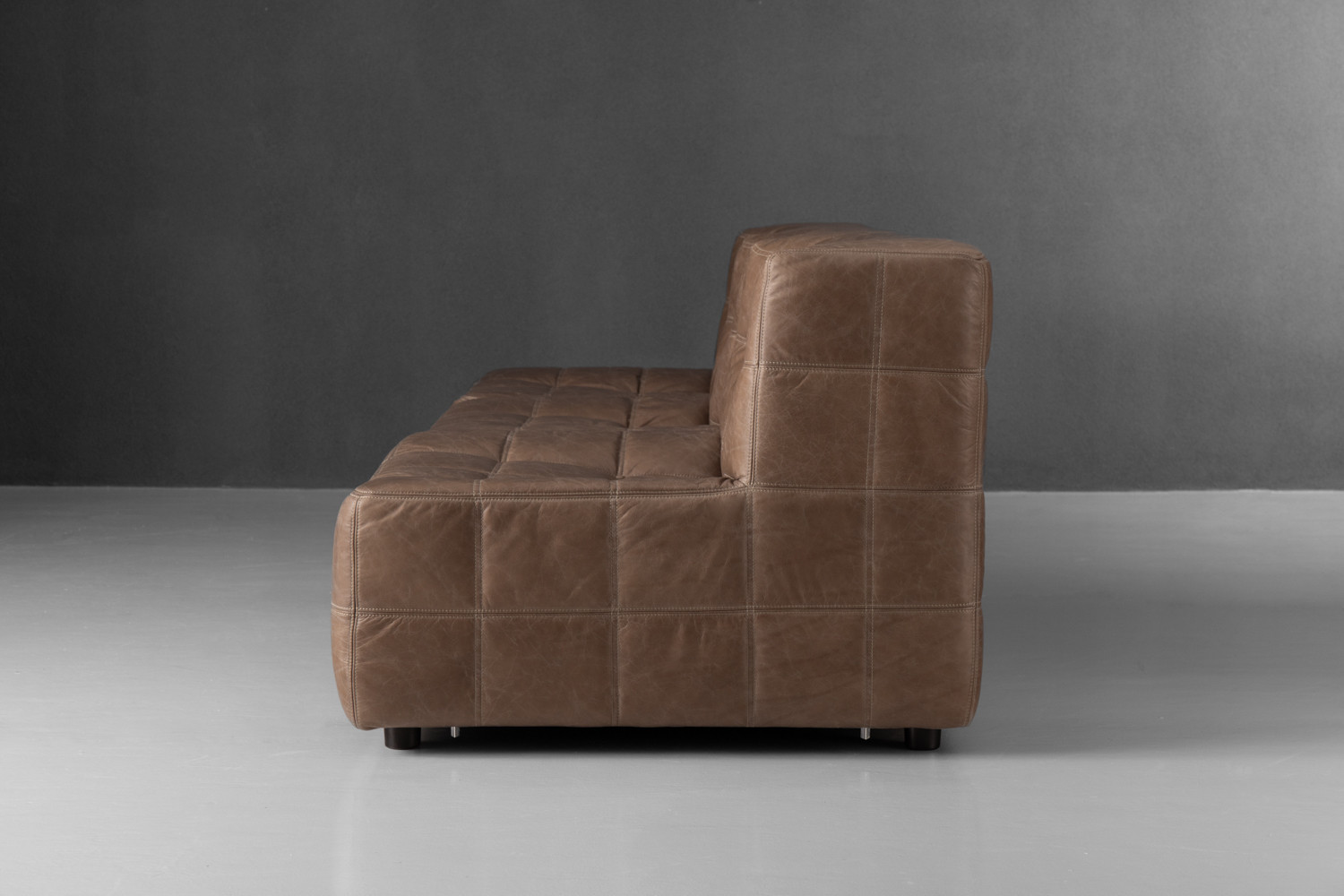 Orson Modular Open 3-Seater Leather Couch - Sahara | Cielo