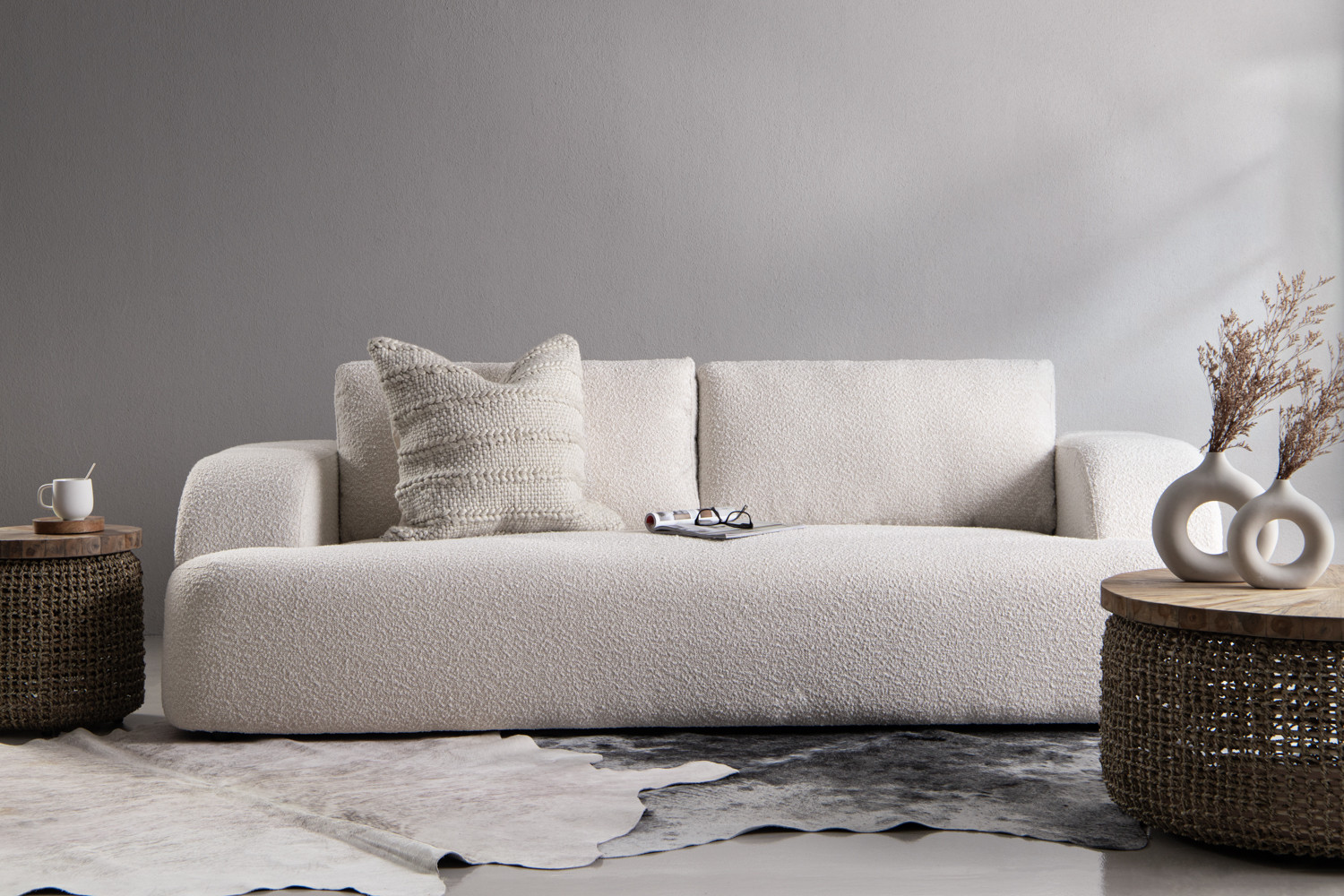 Orclan 3-Seater Couch - Ivory | Cielo