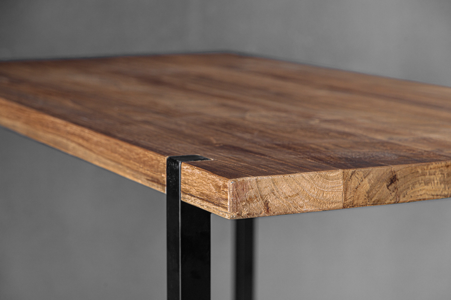 Lazera Bar Table – 1.4m | Solid Teak & Steel Bar Table