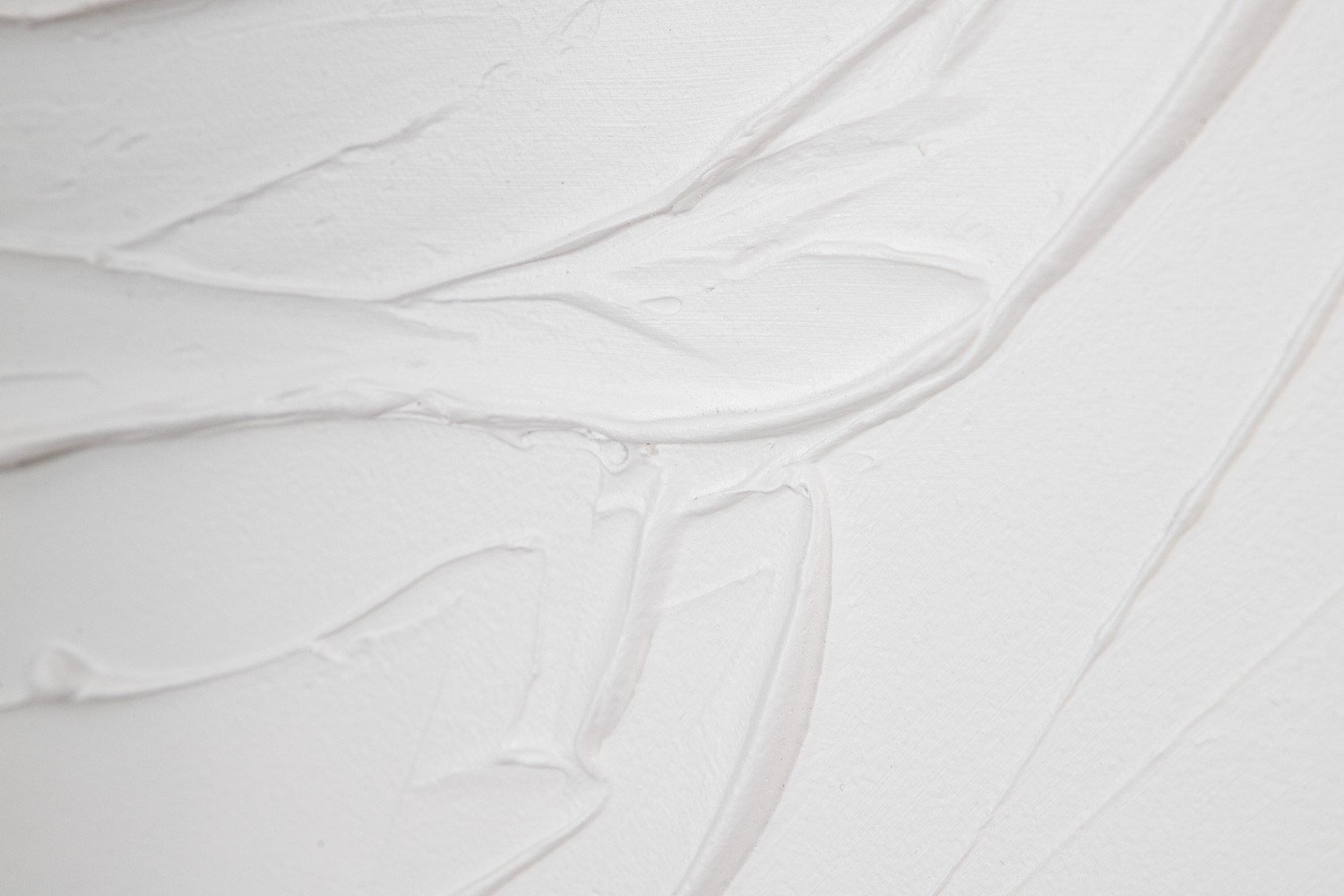 Blanco - Hand Painted Canvas Art - White For Sale | Cielo