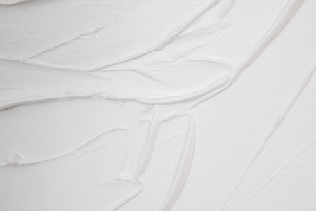 Blanco - White - Hand Painted Canvas Art - Minimalist White on White ...