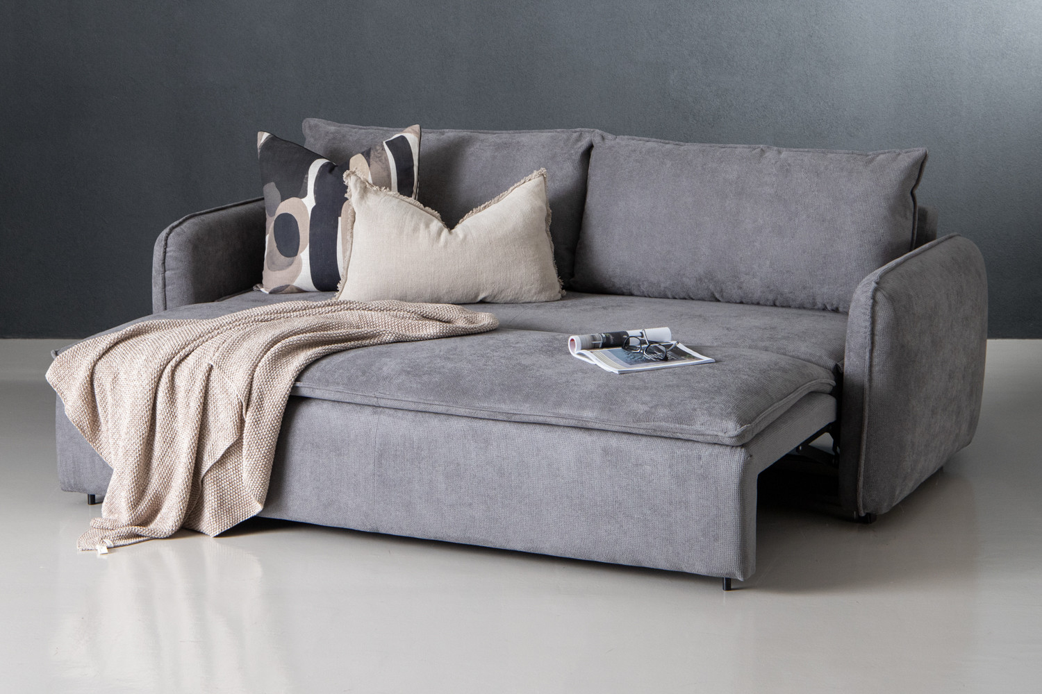 Hudson 3-Seater Sleeper Couch - Slate – Modern Comfort Meets Timeless ...
