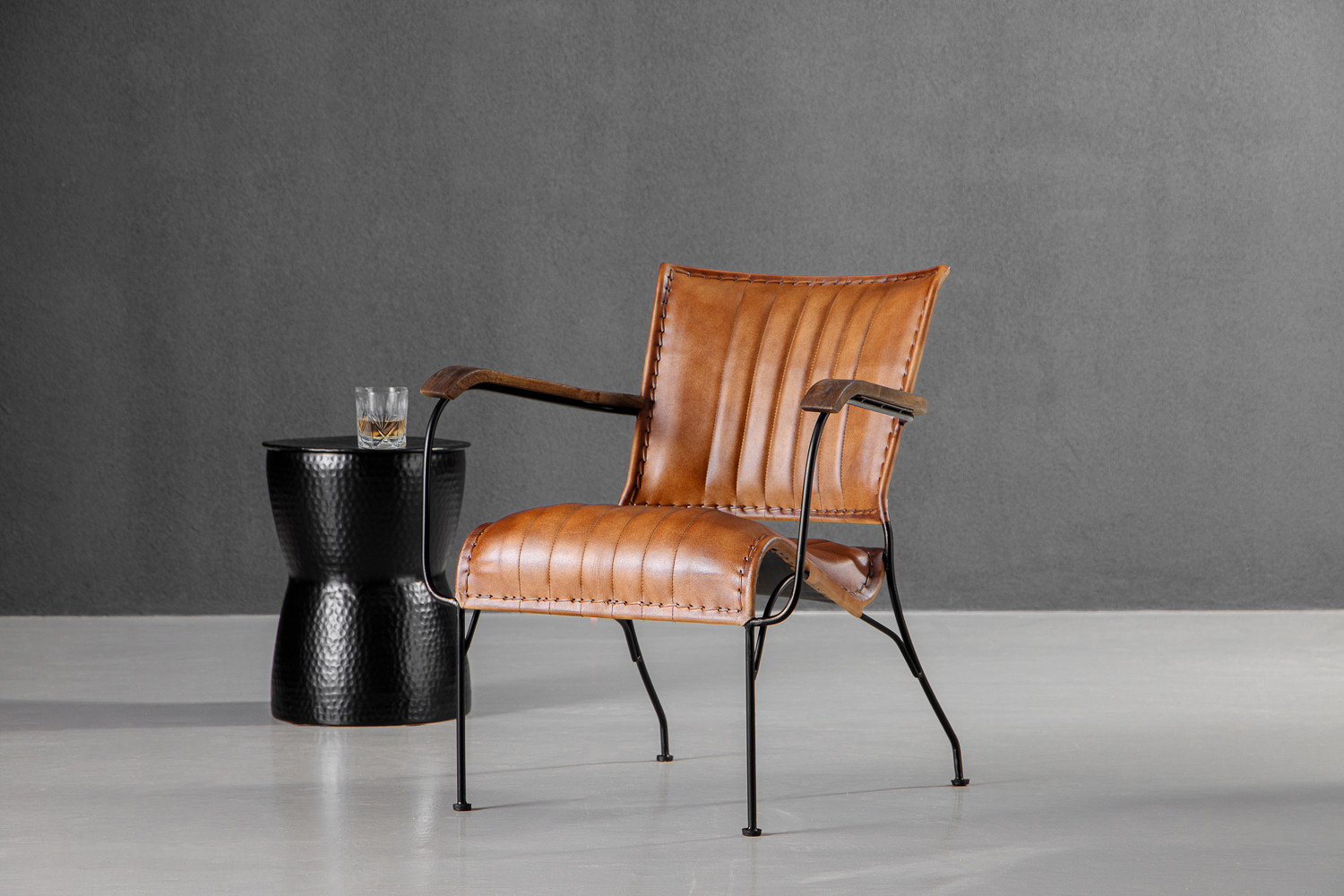 Jolie Leather Armchair - Burnt Tan | Cielo