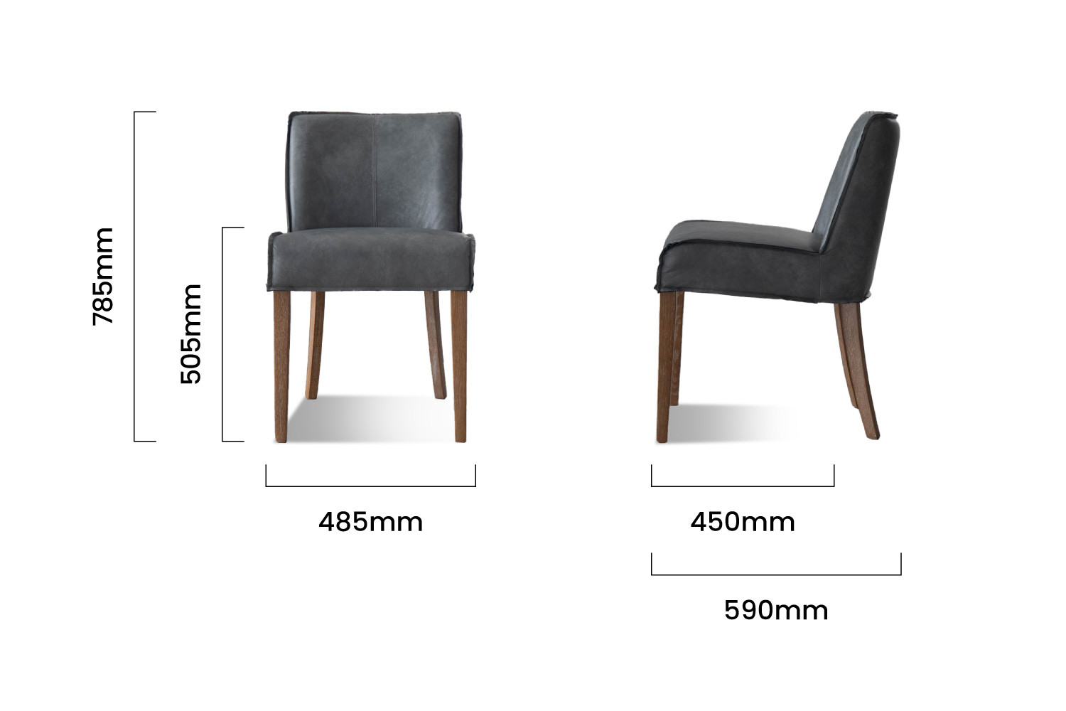 Christian Leather Dining Chair | Cielo