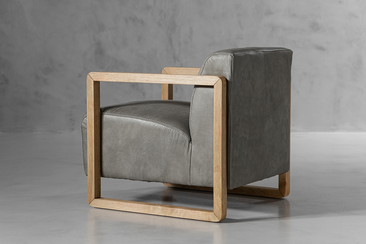 Baku Leather Armchair - Graphite | Cielo