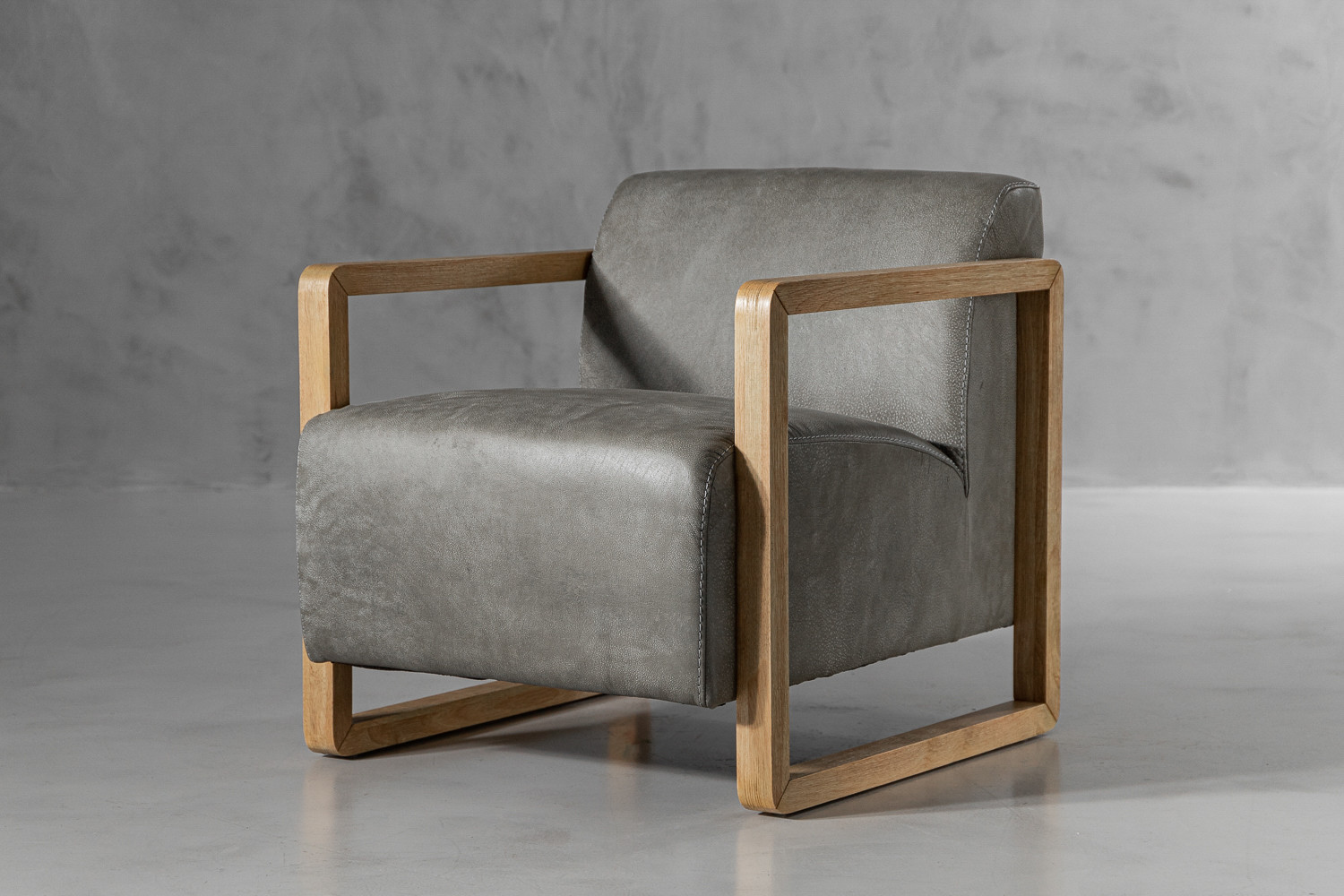 Baku Leather Armchair - Graphite | Cielo