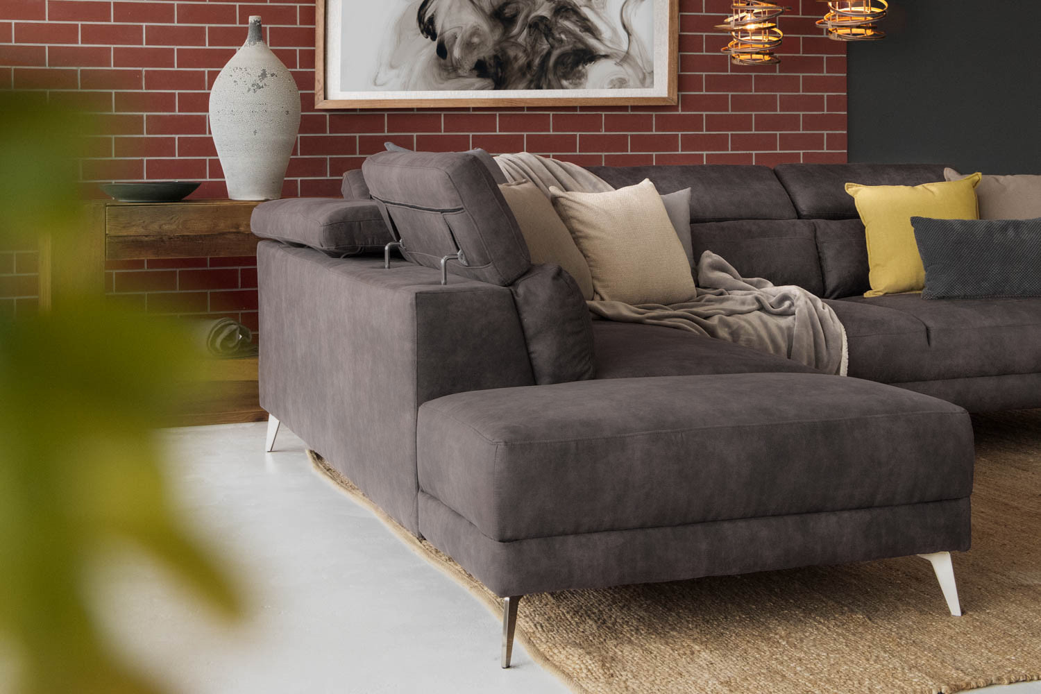 Laurence Corner Couch - Ash | Cielo