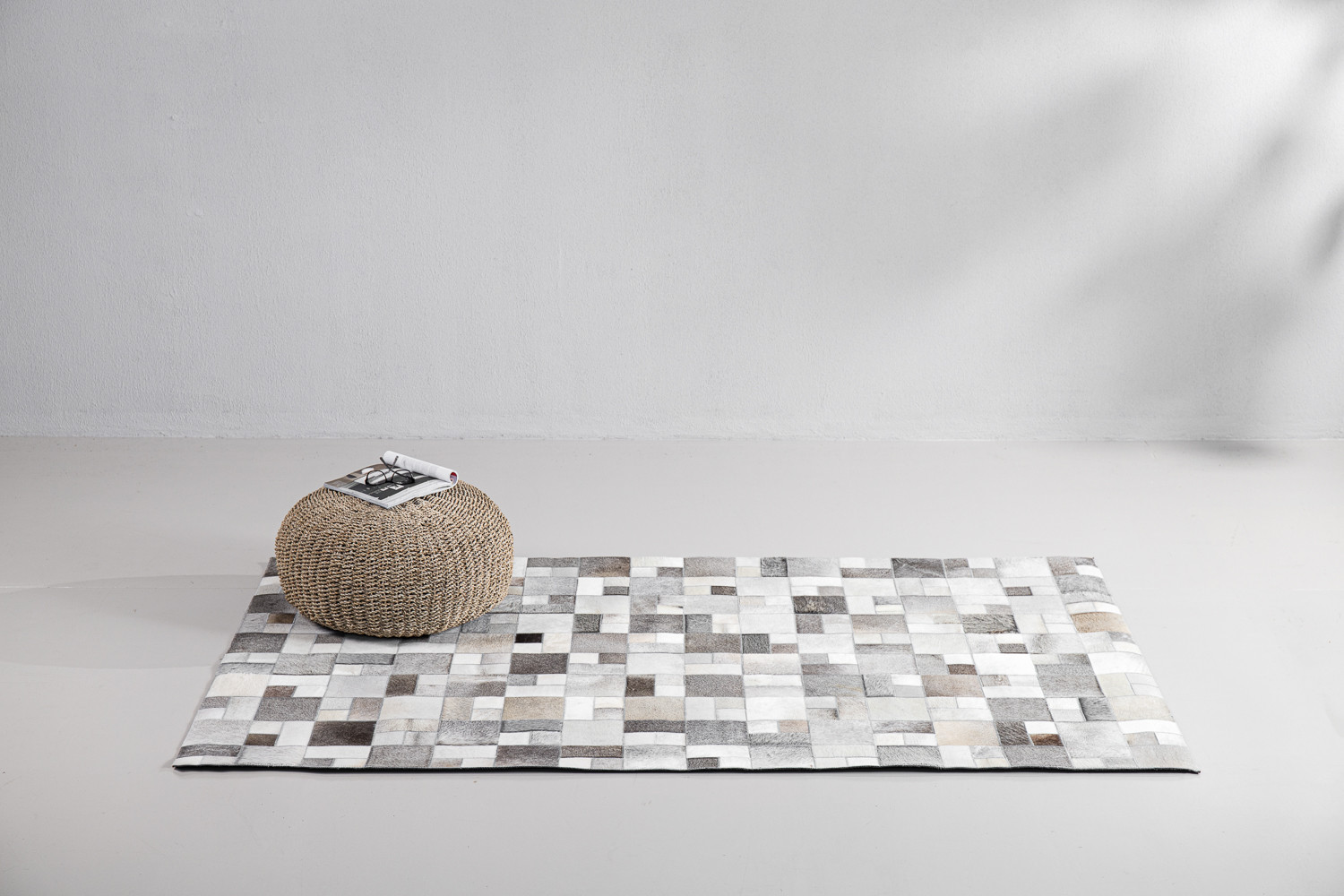 Velez Cow Hide Rug – Textured Neutral Cowhide Rug | Cielo