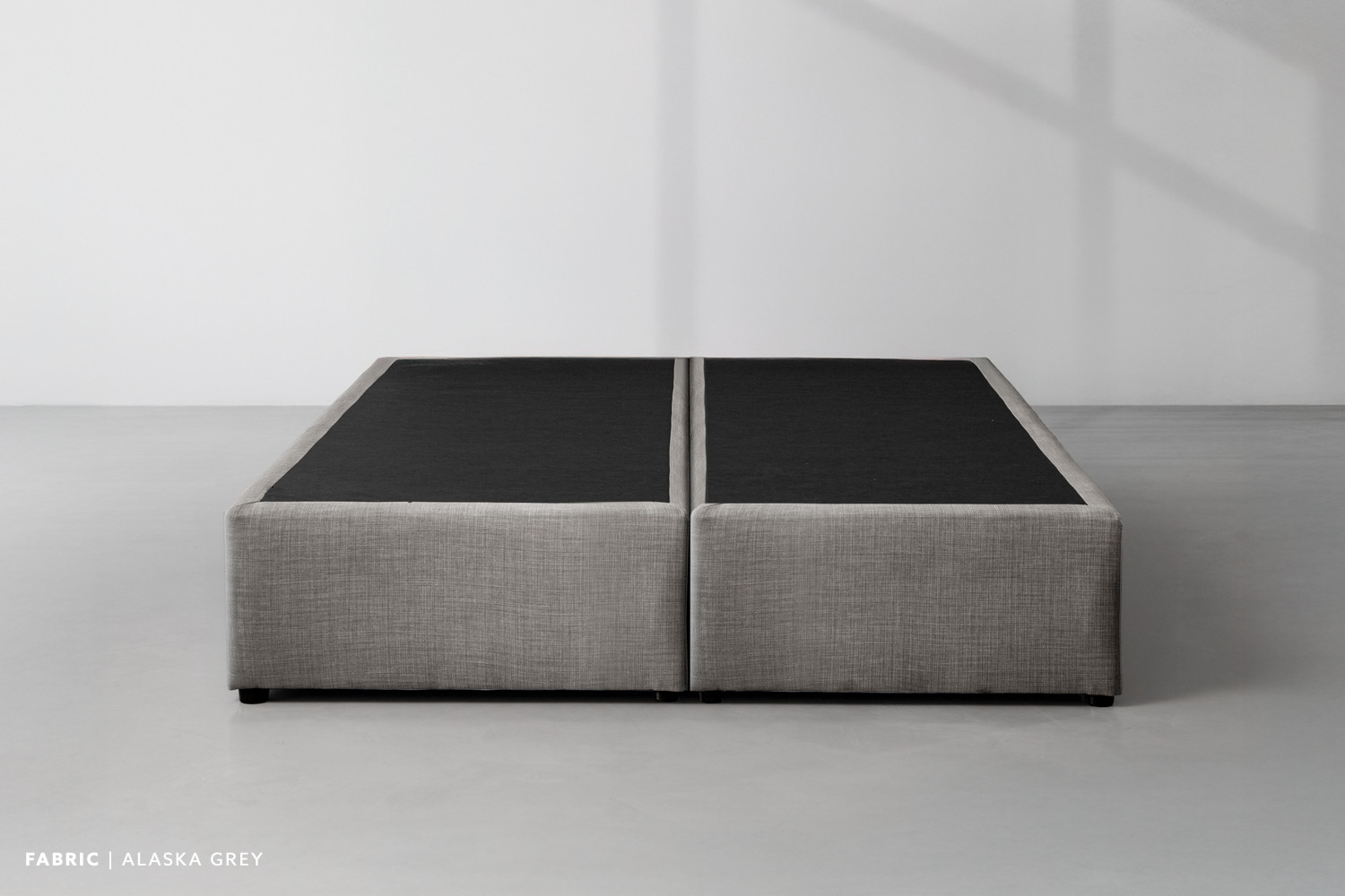 Zoey Upholstered Bed Base - King - Alaska Grey | Cielo