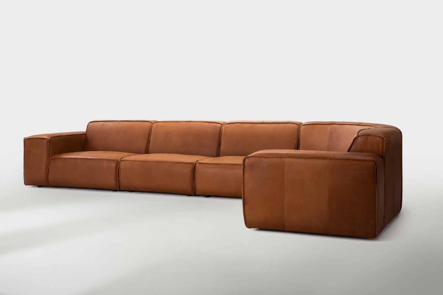 Jagger Leather Modular - Grand Corner Couch | Cielo