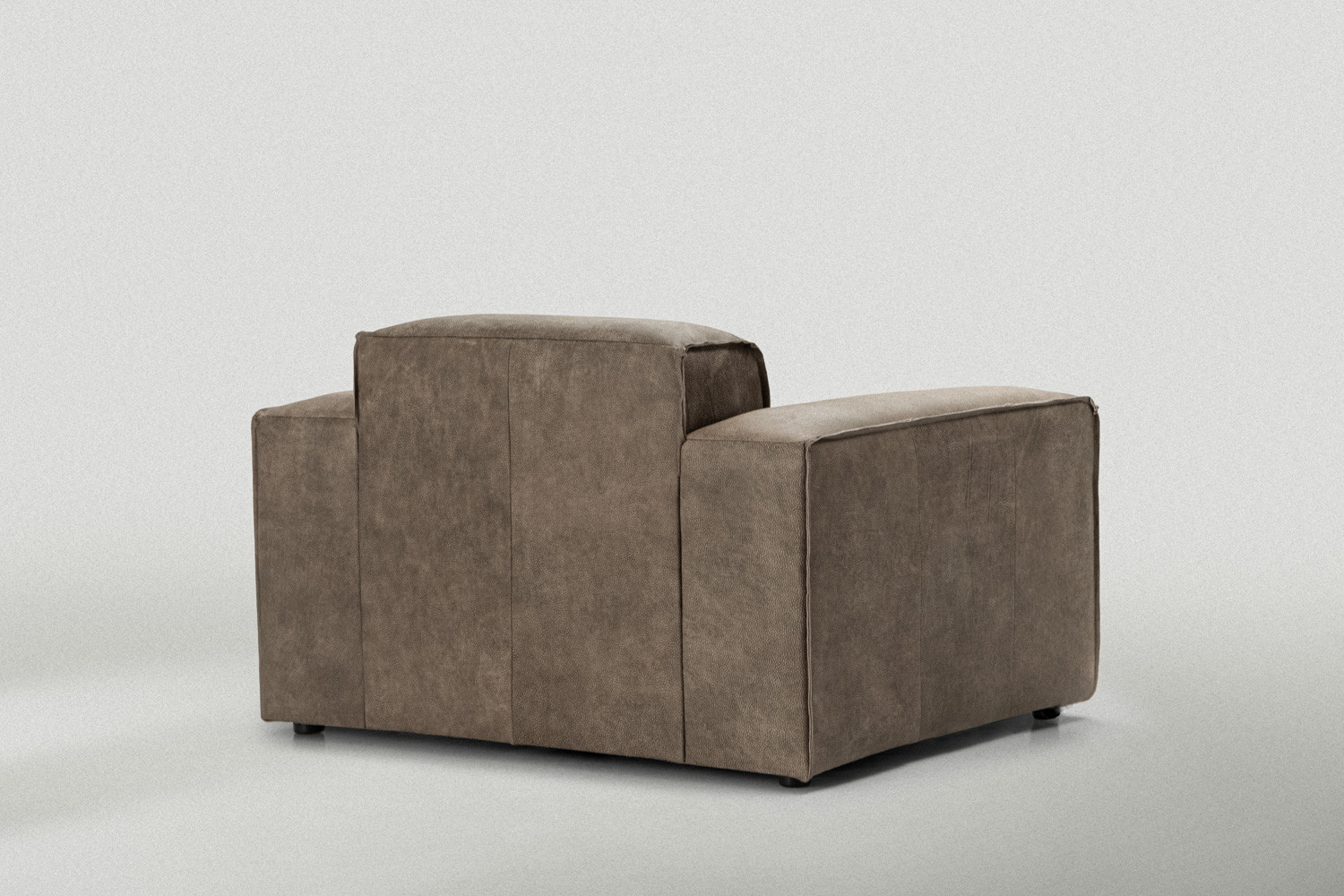 Jagger Leather Armchair | Nubuck Leather Accent Chair | Cielo