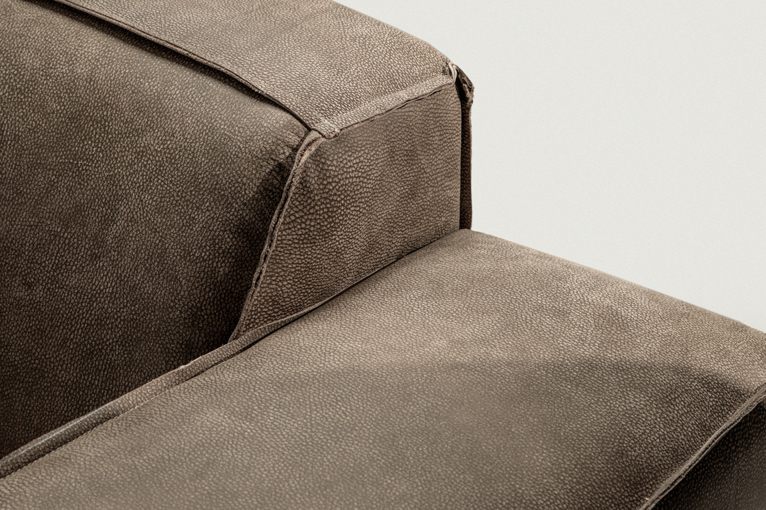 Jagger Leather Armchair | Nubuck Leather Accent Chair | Cielo