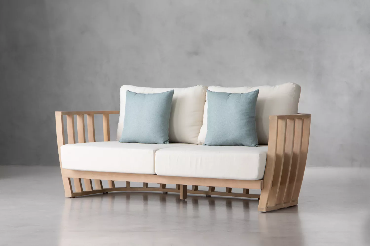 Demo - St Lucia Patio Lounge Set - Stone| Balinese Inspired Patio Set