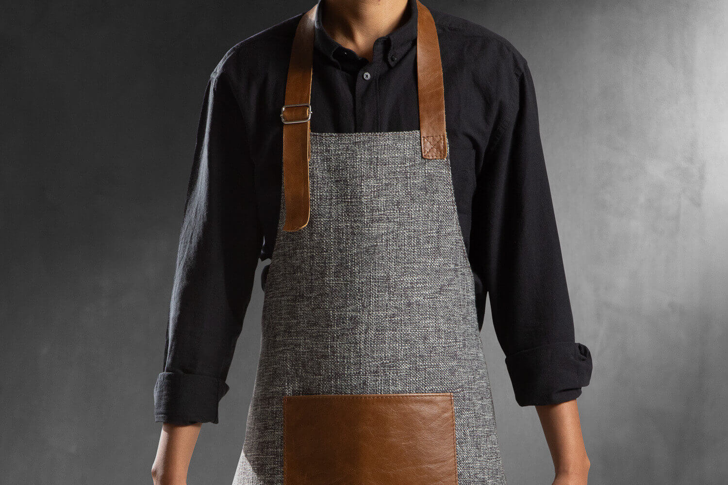Nouvelle Apron - Granite & Brown For Sale | Cielo