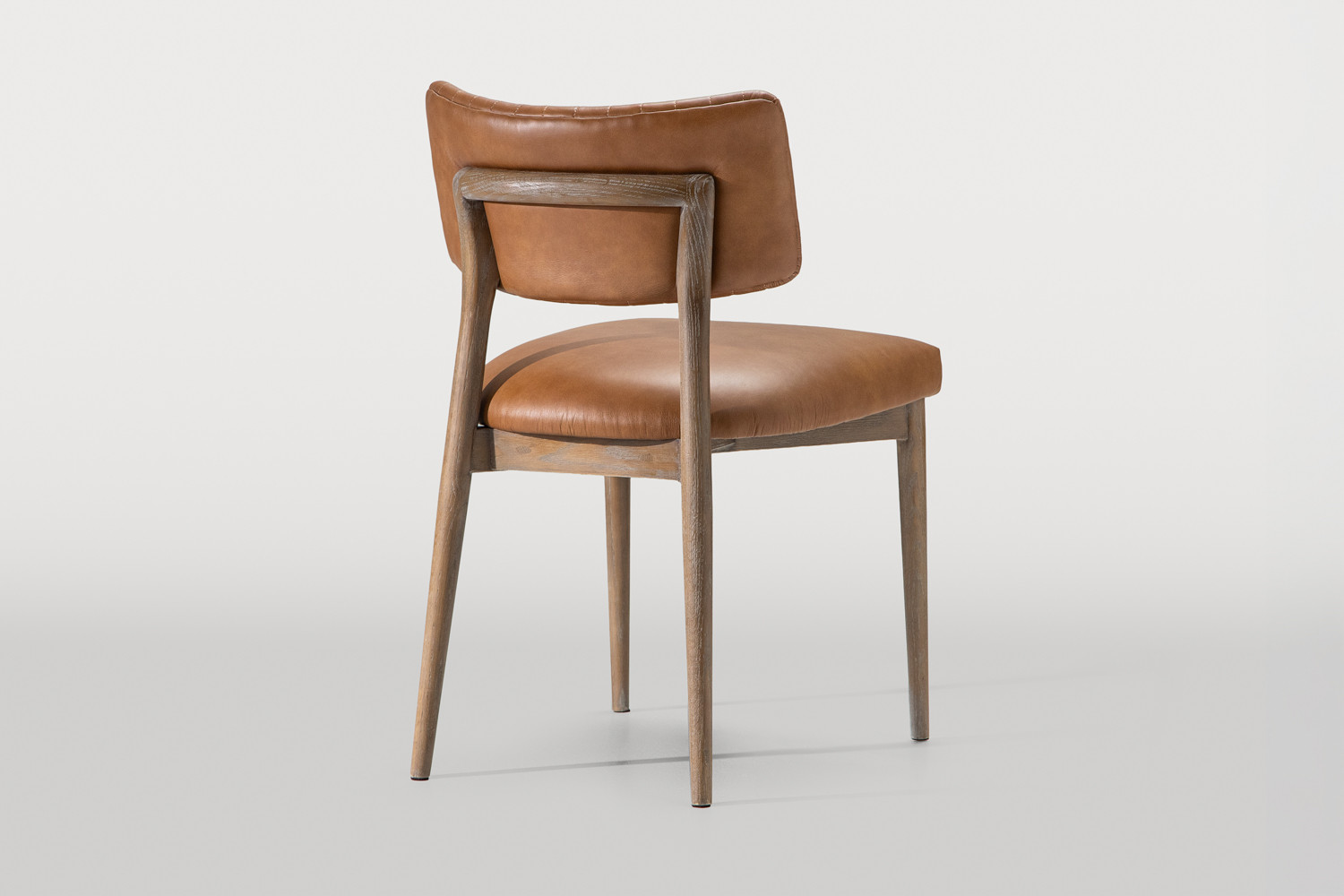 Leodis Leather Dining Chair - Vintage Tan For Sale | Cielo