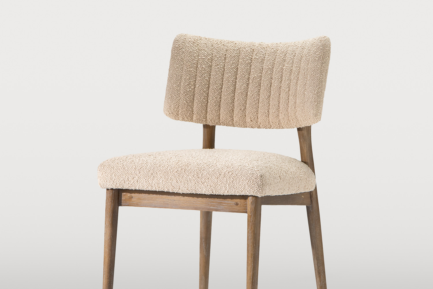Leodis Dining Chair – Cream Bouclé Comfort | Cielo SA