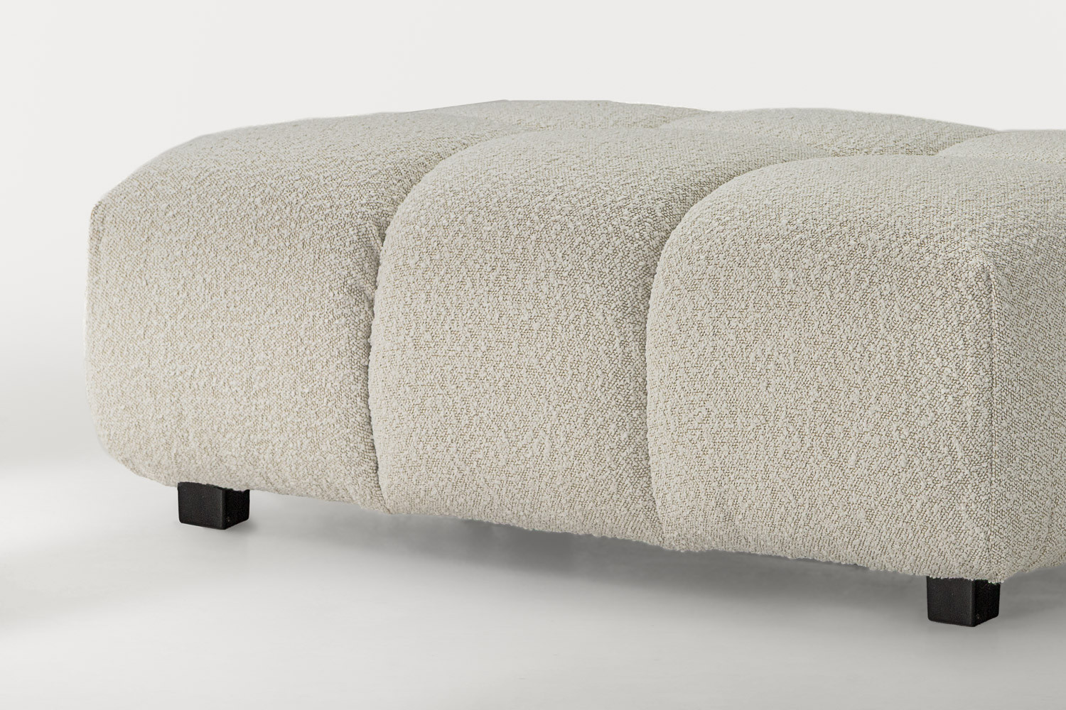 Norhaven Ottoman | Bouclé Modular Ottoman | Cielo SA