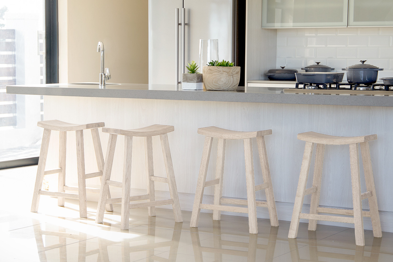 Ryder Counter Bar Stool - Misty Oak