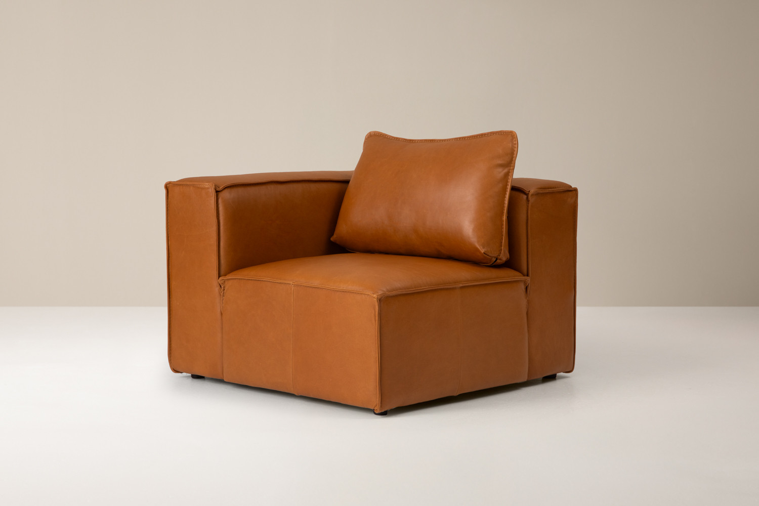 Montclair Leather Corner Wedge – Desert Tan | Modular Add-On | Cielo ...