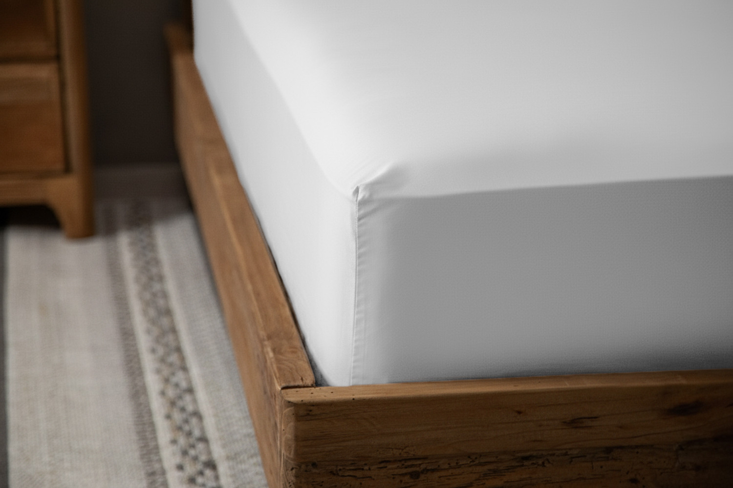 Fitted Sheet Single XL White For Sale | Cielo