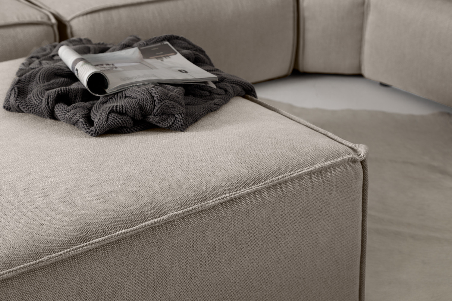 Jagger Ottoman - Cloud Grey | Cielo South Africa | Cielo SA