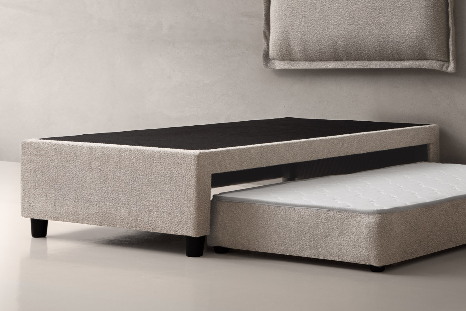 Lyla Dual Function Bed - Latte Three Quarter | Cielo