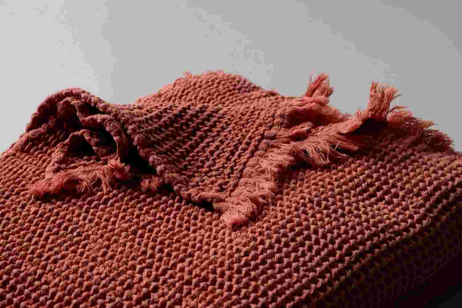 Avaria Throw - Terracotta For Sale | Cielo