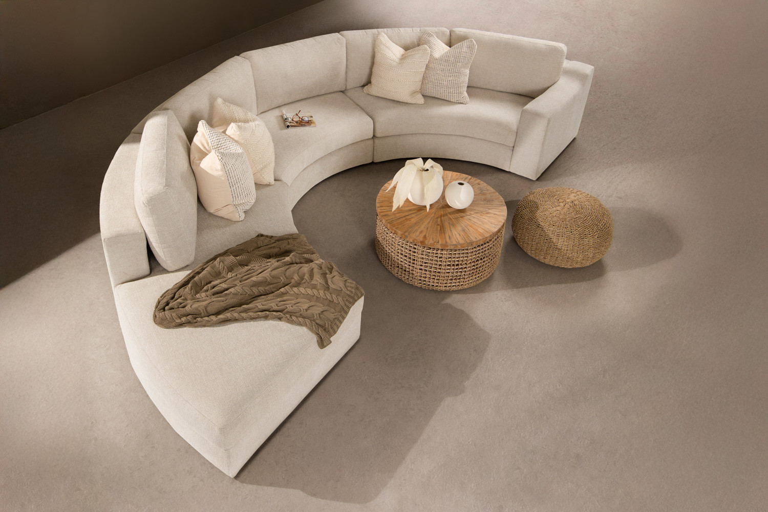 Embergrain Modular - Grand C-Shape Daybed | Cielo