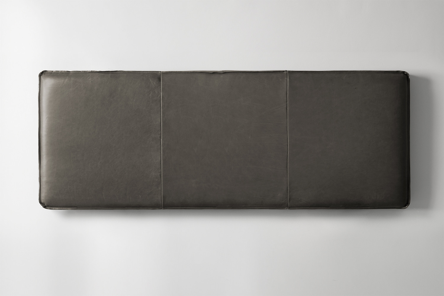 Matlock Leather Headboard King Charcoal For Sale | Cielo