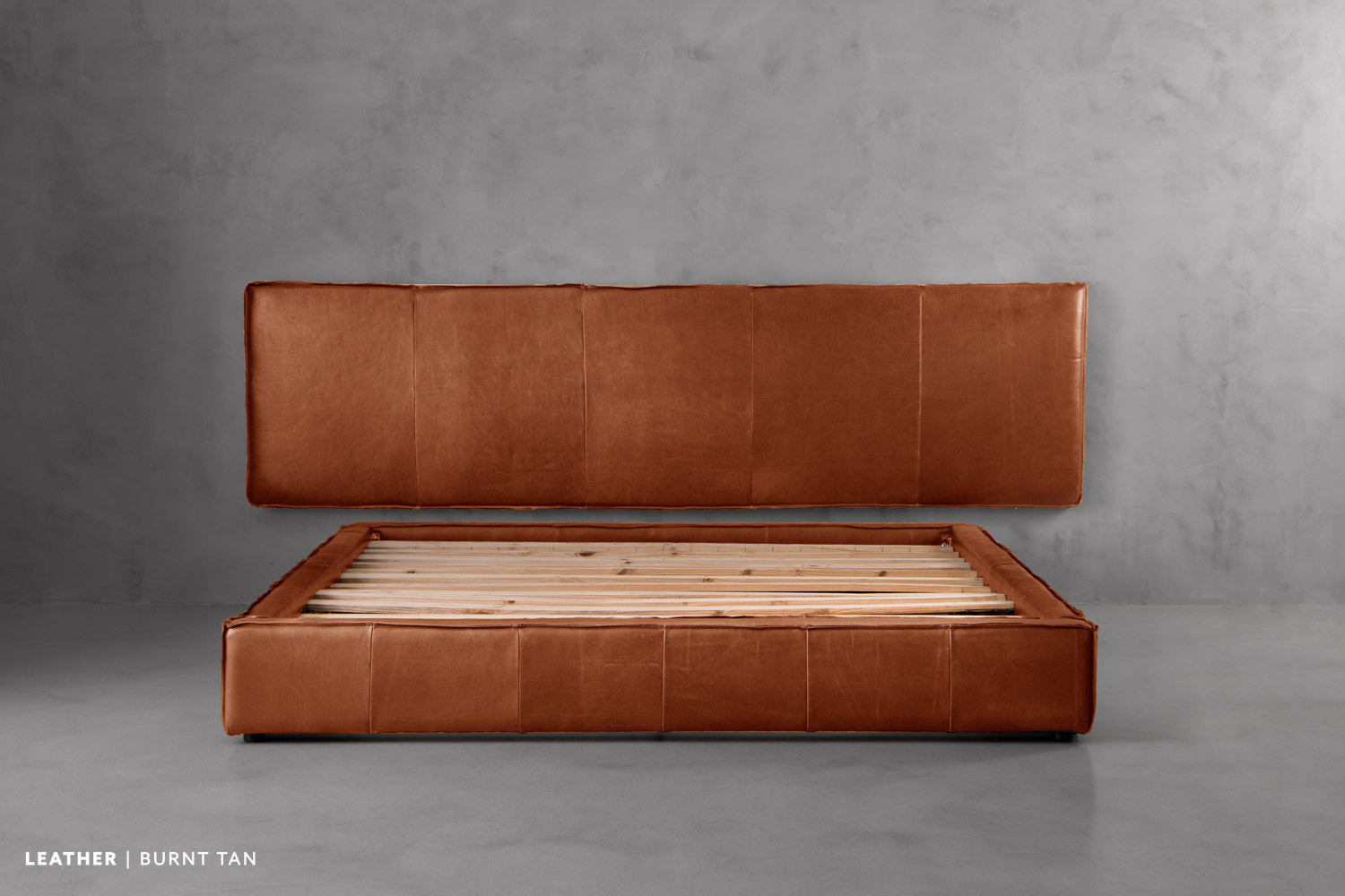 Matlock Kendrix Leather Bed King XL - Burnt Tan | Cielo