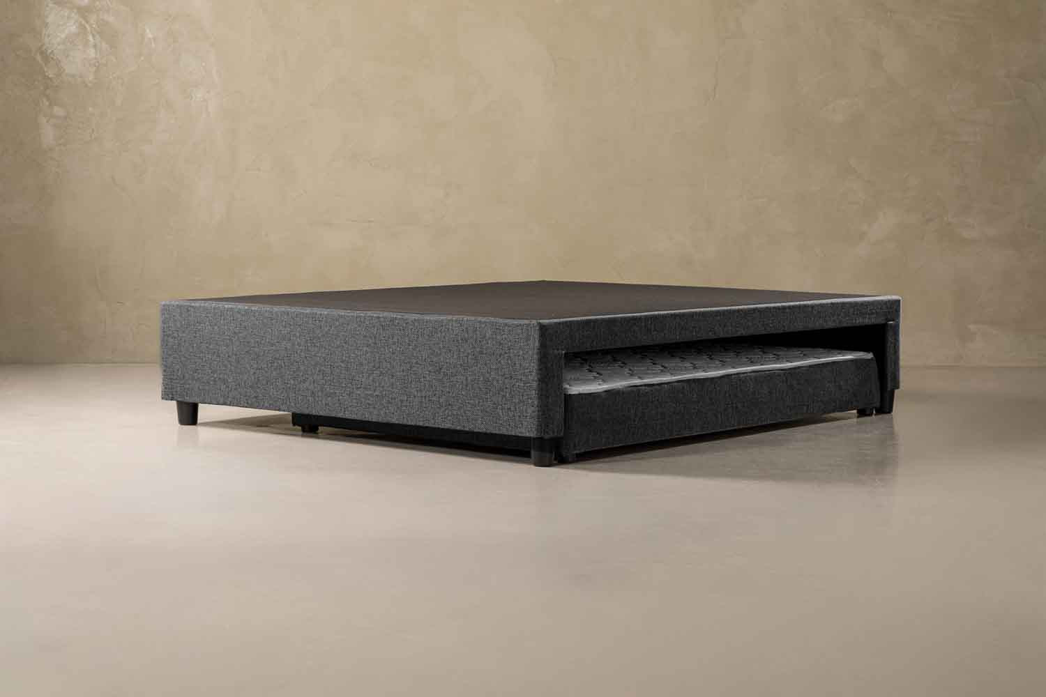 Jupiter Dual Function Bed Base - Double - Ash | Cielo