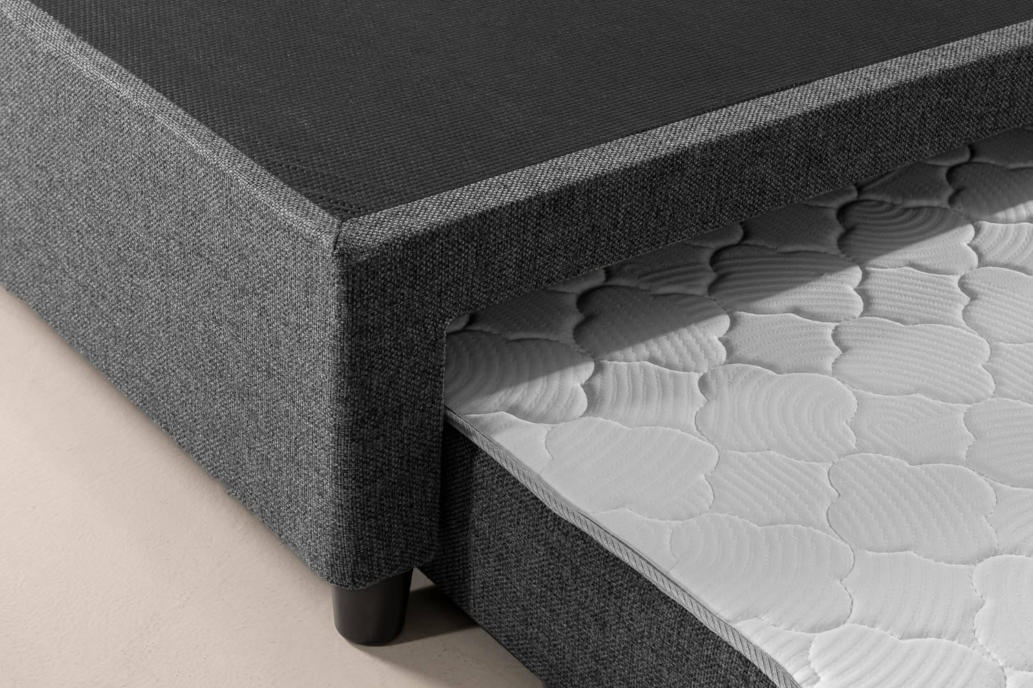 Jupiter Dual Function Bed Base - Queen - Ash | Cielo