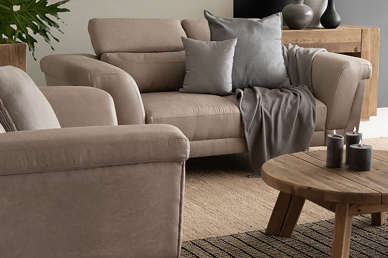 Laurence Lounge Suite Sandstone Cielo