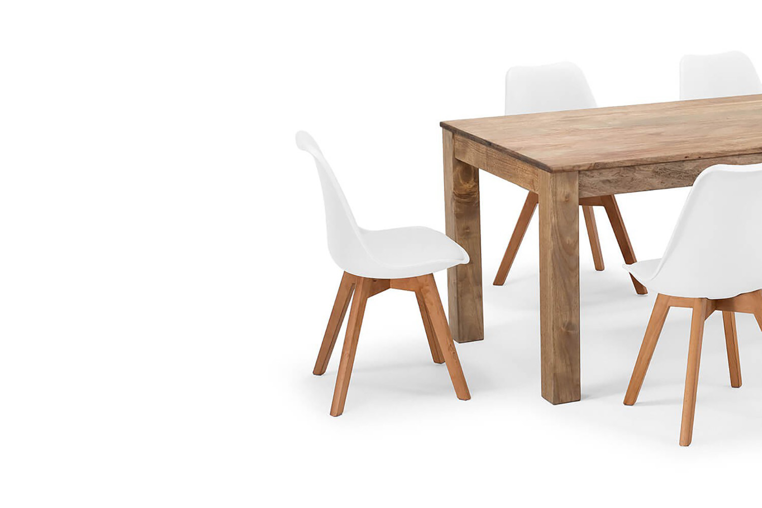 Montreal Atom 6 Seater Dining Set (1.8m) - White | Cielo